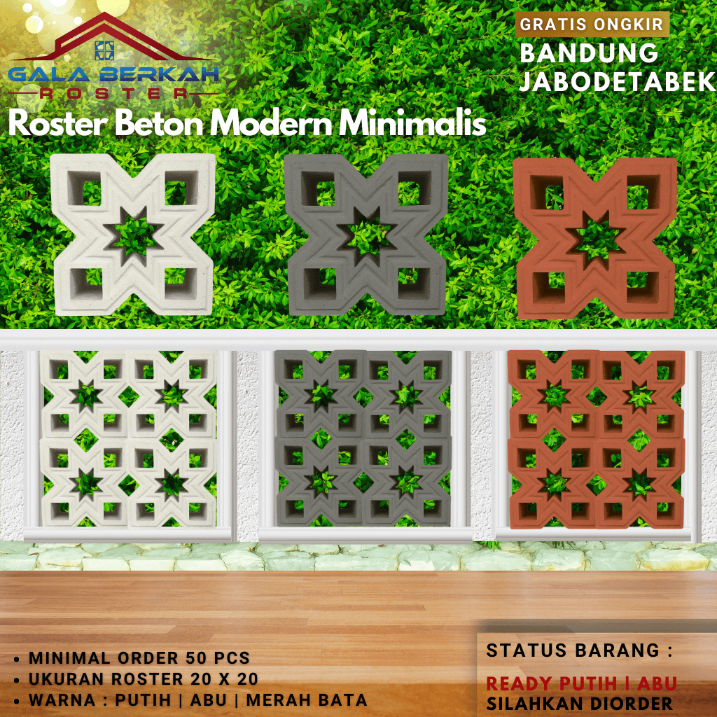 Jual ROSTER BETON MINIMALIS, Loster Beton Minimalis, Lubang Angin ...