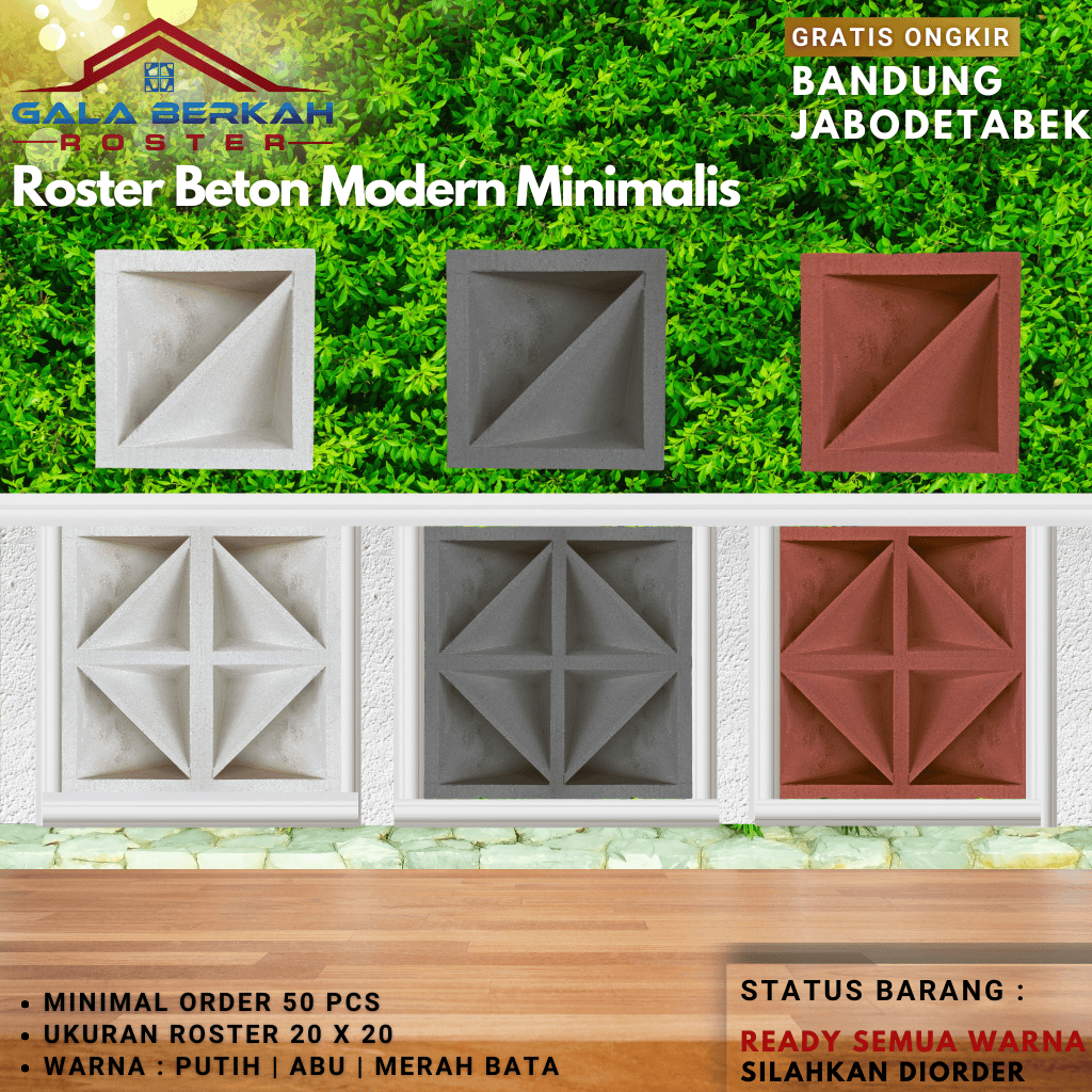Jual ROSTER BETON MINIMALIS, Loster Beton Minimalis, Lubang Angin ...