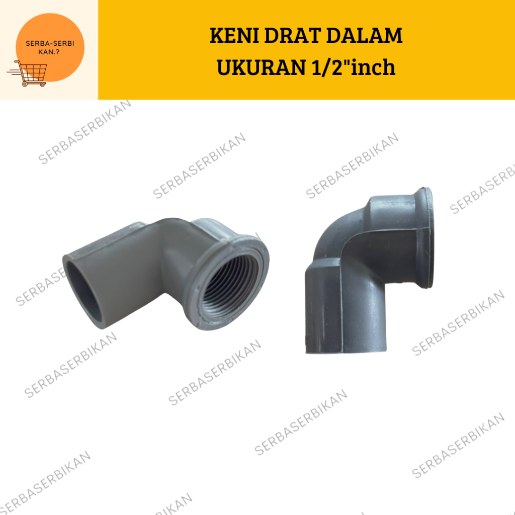 Jual KENI DRAT DALAM 1/2” KDD PVC KNEE L ELBOW DRAT DALAM | Shopee Indonesia