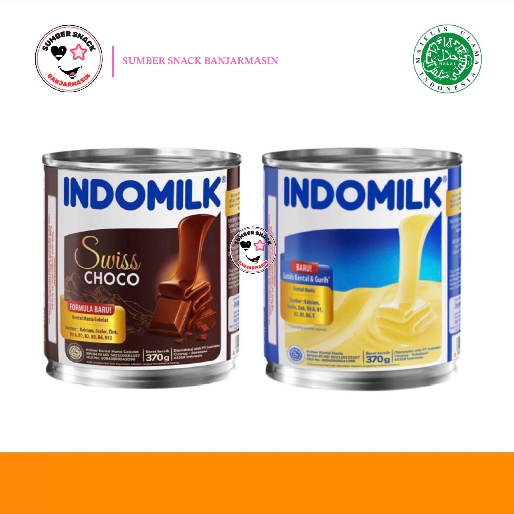 Jual Indomilk Kental Manis Kaleng (370g) (2 Varian Rasa) | Shopee Indonesia
