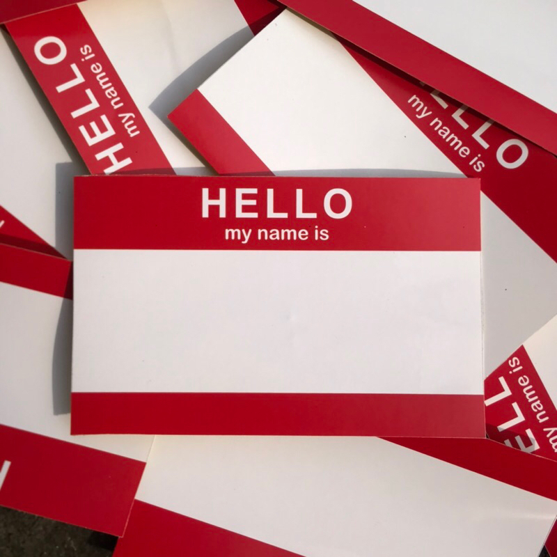Jual Sticker Tagging | Hello My name is | Tag Graffiti | Hello ...
