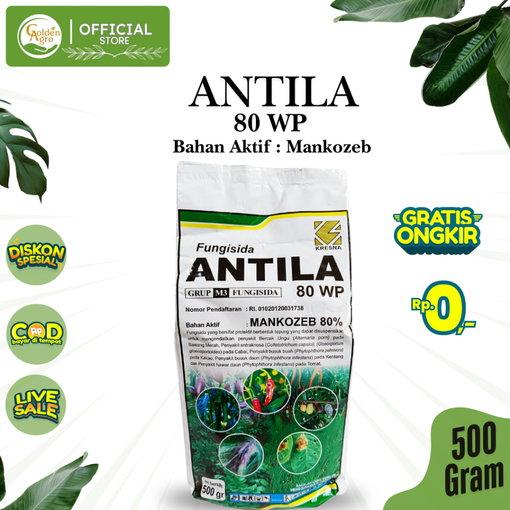 Jual FUNGISIDA ANTILA 80WP WP 500GR GR GRAM | Shopee Indonesia