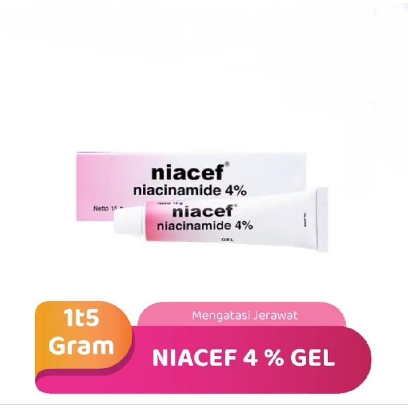 Jual NIACEF 4% Gel Untuk Mengatasi Jerawat 15g | Shopee Indonesia