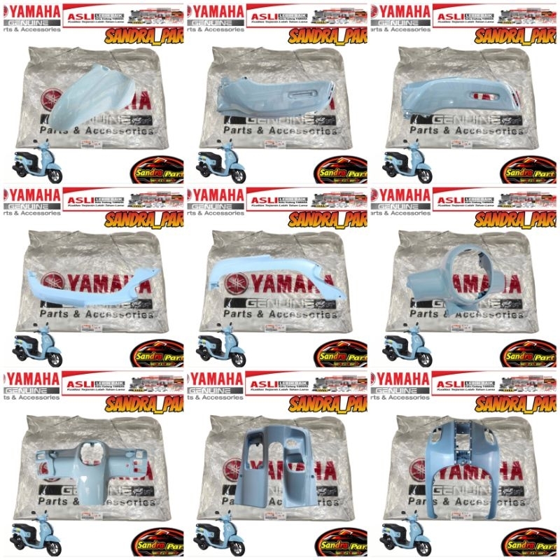 Jual COVER FULL BODY HALUS FAZZIO FAZIO 125 BIRU MUDA P5 (BEJ) ORIGINAL ...