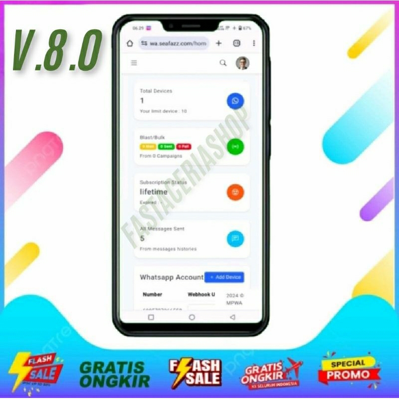 Jual Whatsapp Gateway / BLAST ANDROID NEW VERSI | Shopee Indonesia