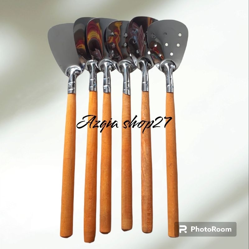 Jual Sepatula sedeng gagang kayu /sotil gagang kayu /sodet gagang kayu ...