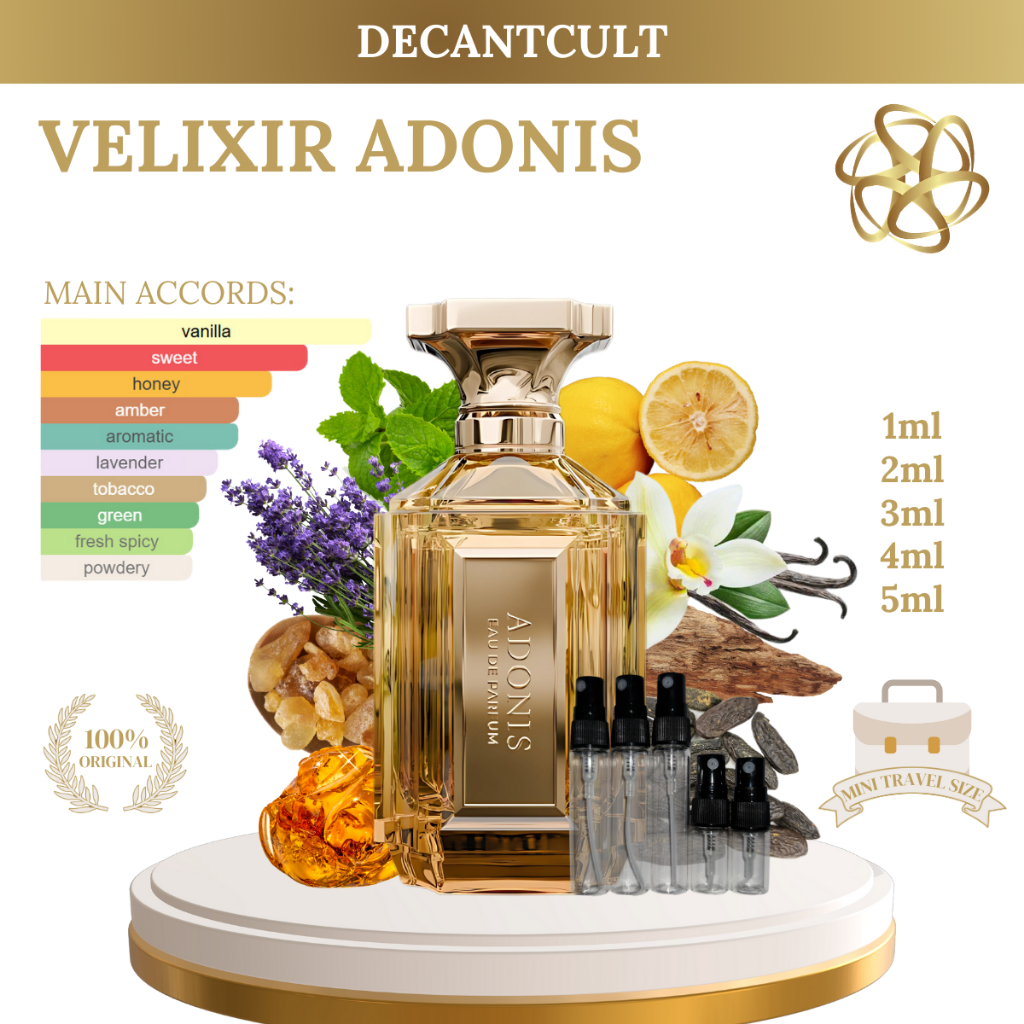 Jual DECANT Parfum Velixir Adonis EDP | Shopee Indonesia