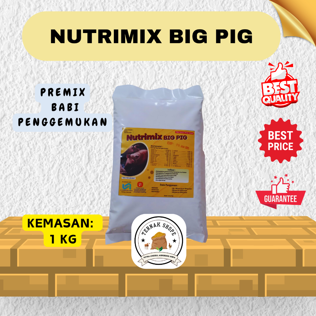 Jual NUTRIMIX PIG BIG (1 KG) / Suplemen Pakan Pemacu Pertumbuhan Ternak ...