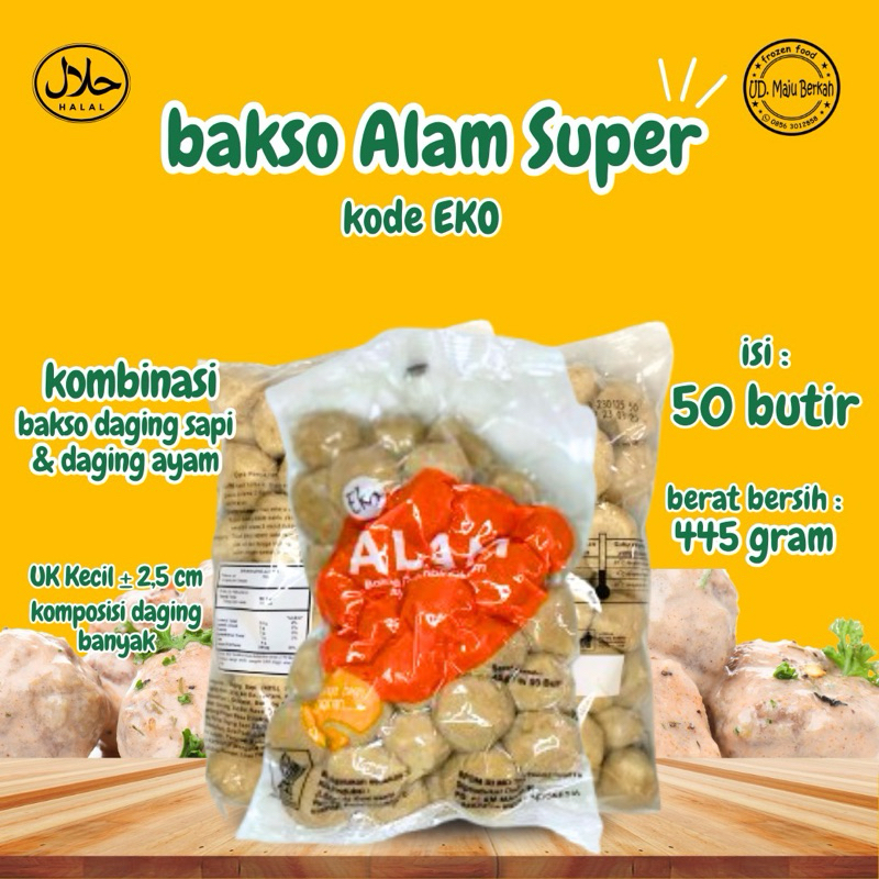 Jual Pentol Bakso | Baso Alam Super Eko50 Premium Bestseller | Shopee ...
