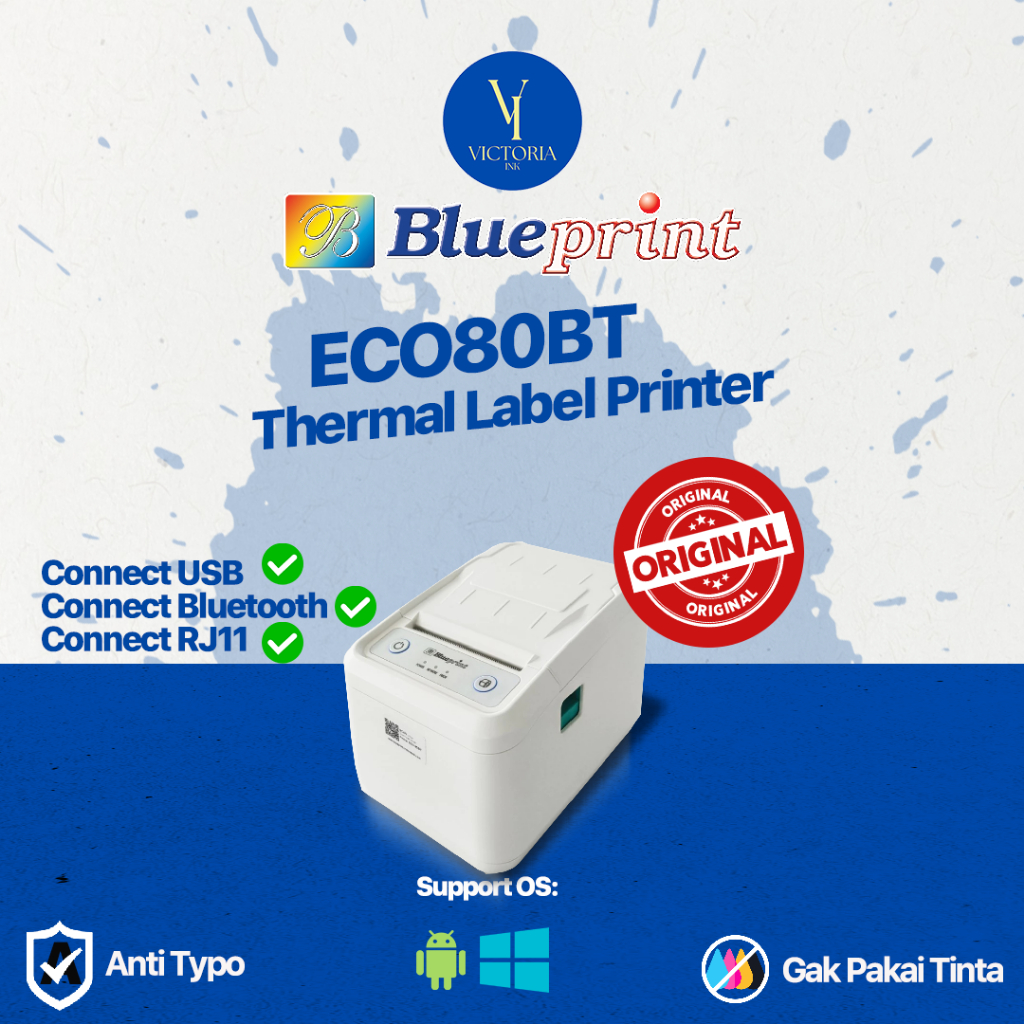 Jual Printer Resi Online Blueprint ECO 80BT ECO80BT Printer Label ...