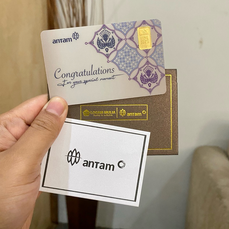 Jual Antam 1 gram seri gift "Congratulation" plus amplop exclusive FREE ...