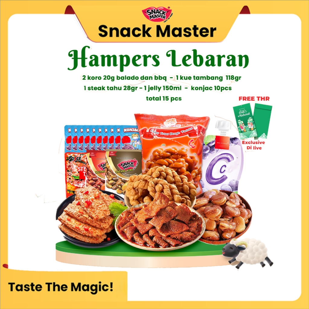 Jual Snack Master - Hampers Lebaran 38pcs Parcel Hampers Snack Makanan ...