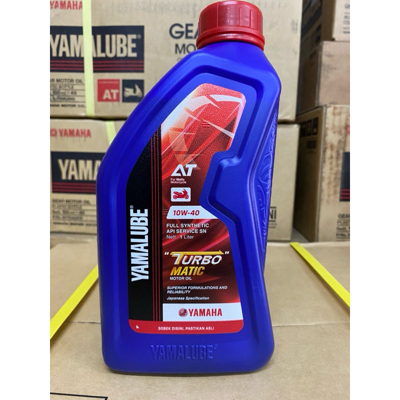 Jual Yamalube Turbo Matic 1 lt 10w - 40 Full Synthetic API service SN ...