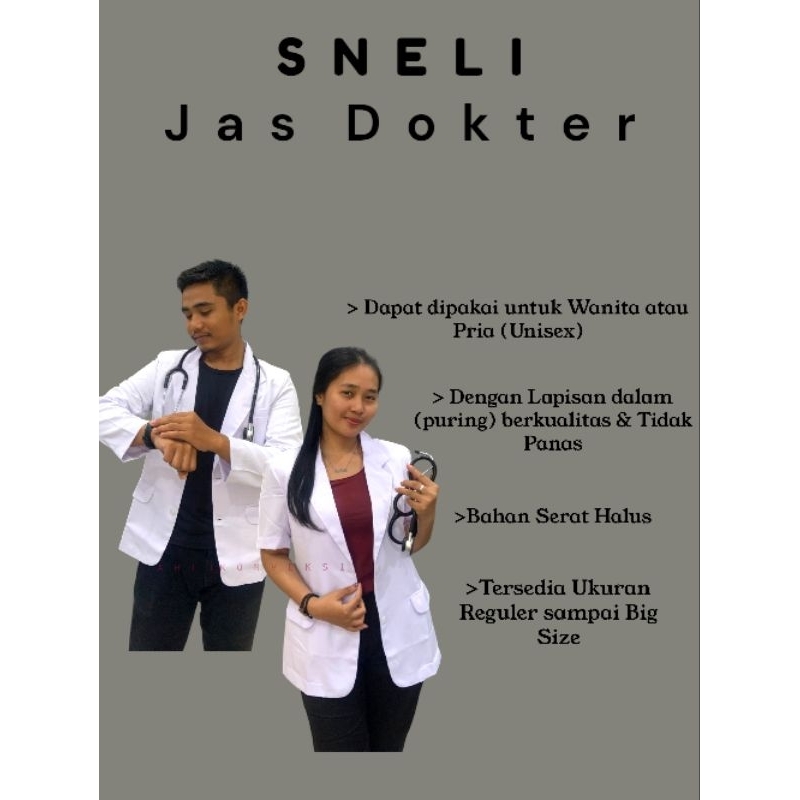 Jual Snelli / Baju Dokter / Jas Dokter /Jas | Shopee Indonesia
