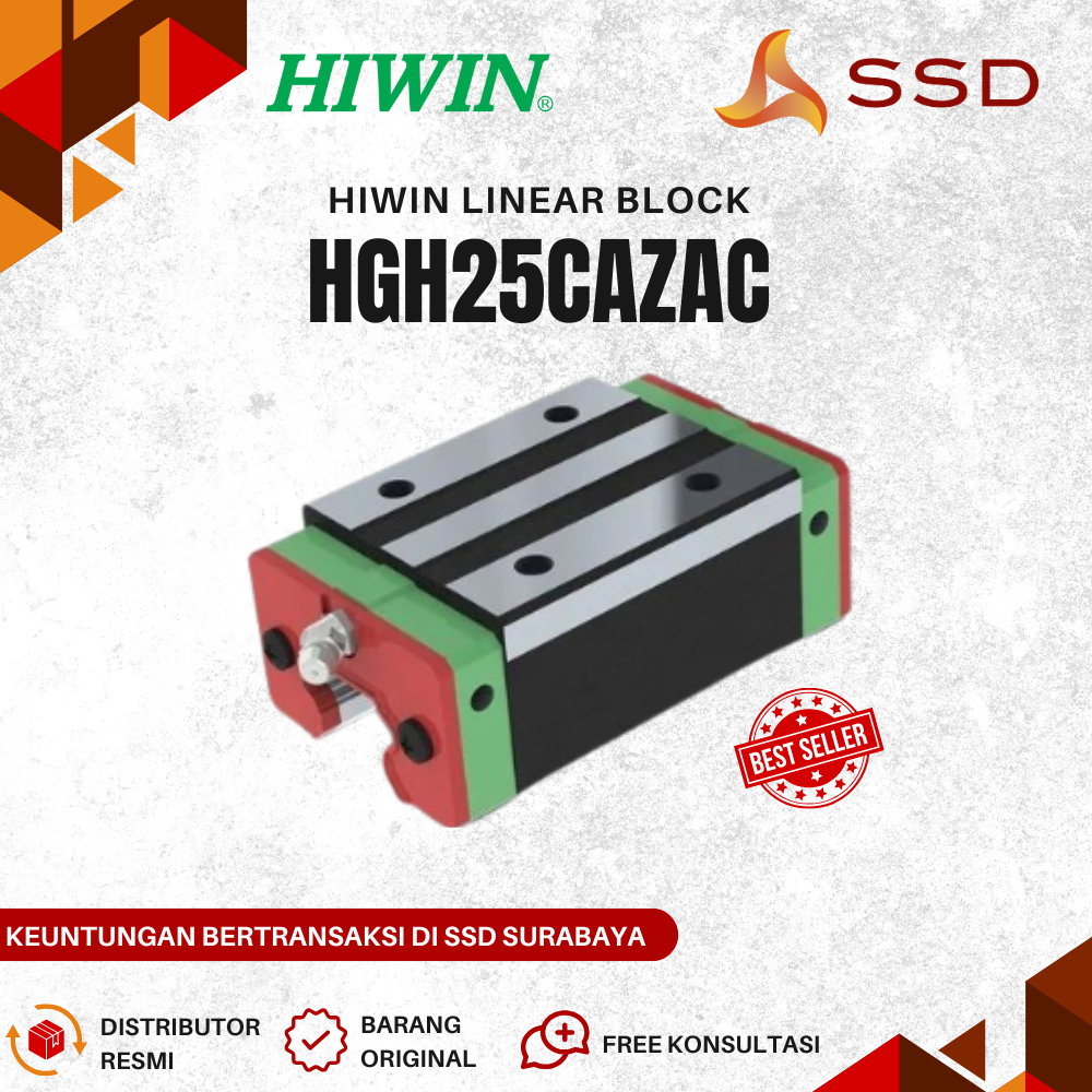 Jual Hiwin HGH25CAZAC / HGH25CA / HGH25C Linear Block Only | Shopee Indonesia
