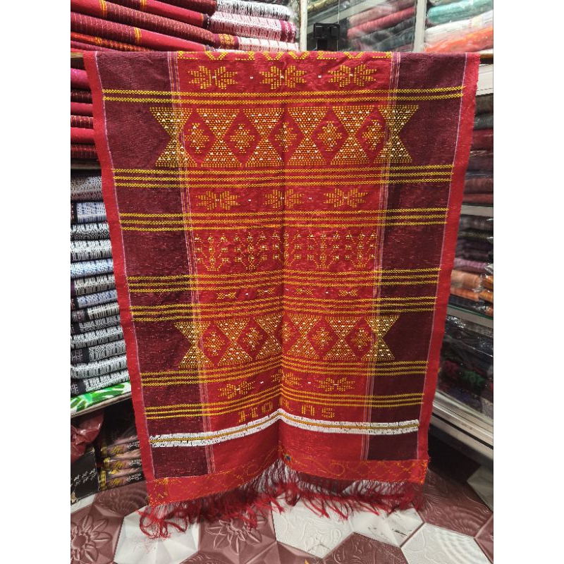 Jual Ulos Toba Sadum Angkola Cantik Jumbo Merah | Shopee Indonesia
