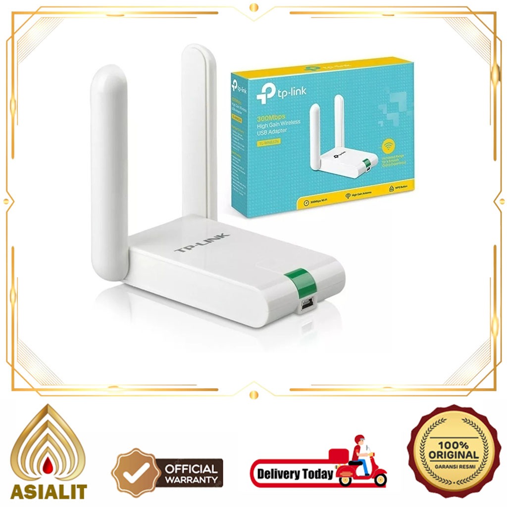 Jual TP Link TL-WN822N USB Adapter 300Mbps TP-LINK Wireless High Gain Garansi Resmi | Shopee ...