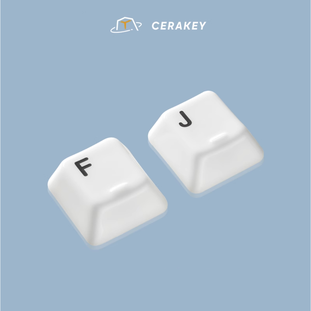 Jual Cerakey I Set Homing F & J Alumina Ceramic Cherry Profile Keycaps ...