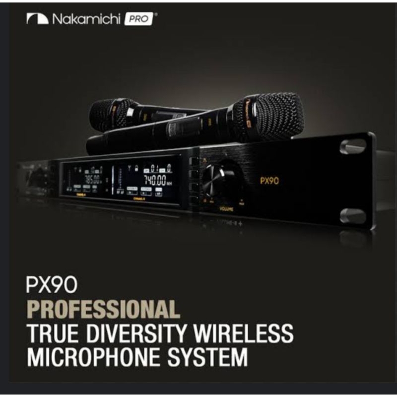 Jual NAKAMICHI PROFESIONAL TRUE DIVERSITY WIRELESS MICROPHONE PX90 ...