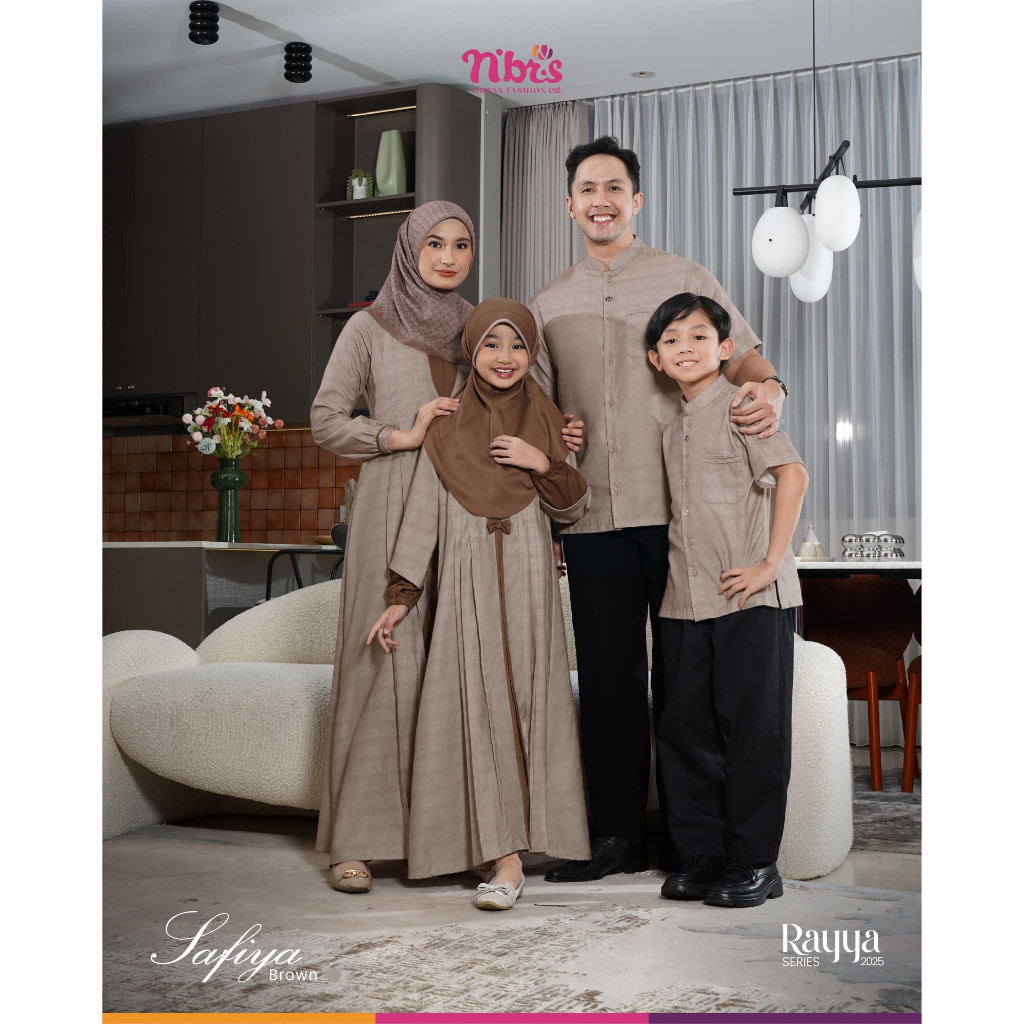 Jual NIBRAS BAJU COUPLE KELUARGA / SARIMBIT TERBARU MODEL SAFIYA WARNA ...