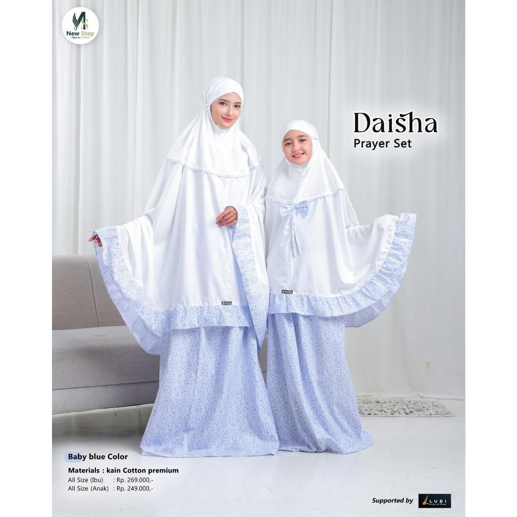 Jual PRAYER SET DAISHA MUKENA COUPLE IBU DAN ANAK BY NEW STEP | Shopee ...
