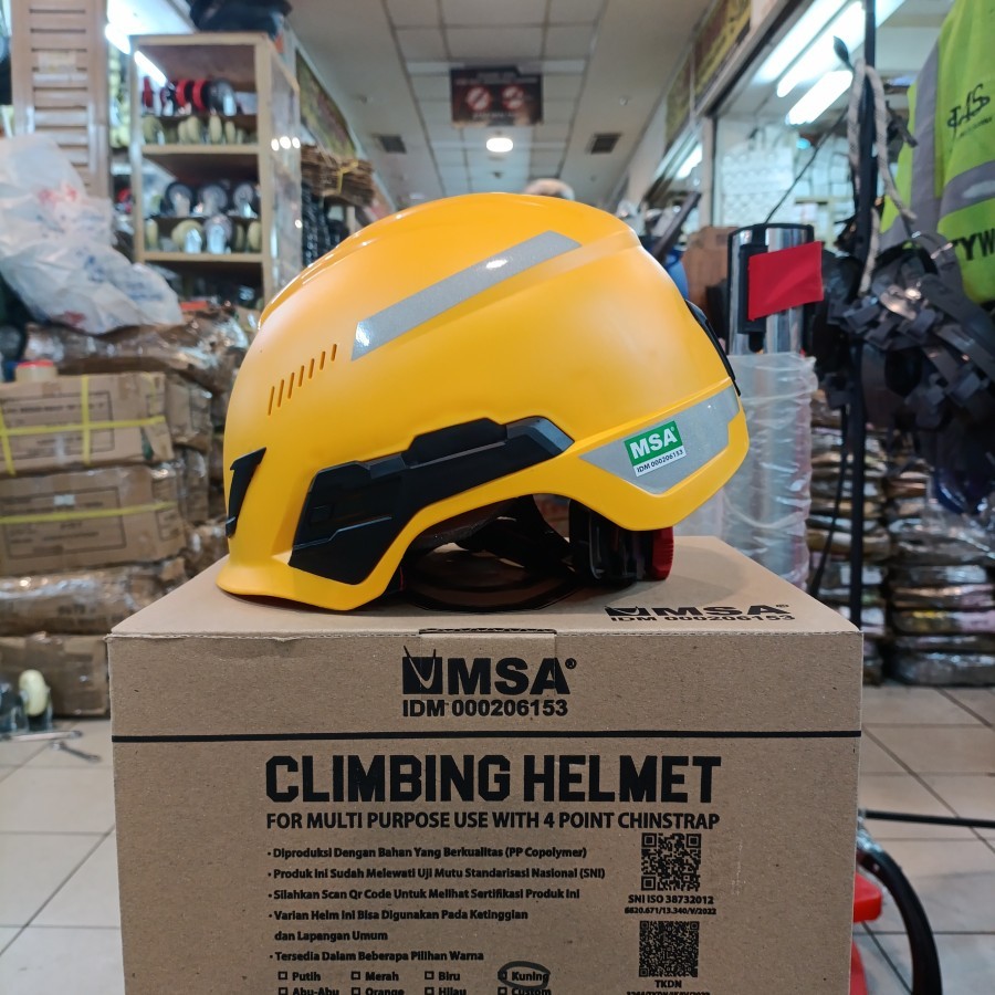 Jual Helm Safety MSA Climbing Warna Kuning Asli Berkualitas - MSA VGARD ...
