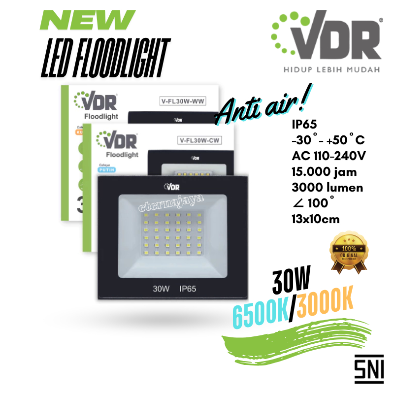 Jual Lampu Sorot LED Floodlight 30w Outdoor Penerangan Jalan Taman Lapangan Tembak Tahan Air 30 ...