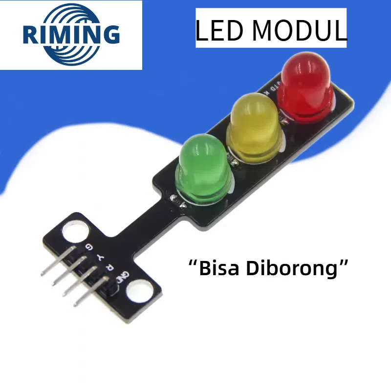 Jual MODUL LED LAMPU LALU LINTAS TRAFFIC LIGHT MODUL 5V 8MM R-Y-G ...