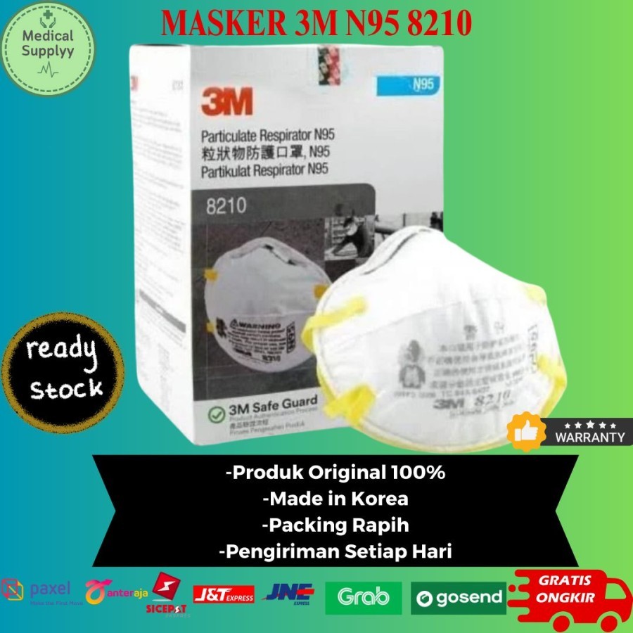 Jual Masker 3M N95 8210 (1 Box isi 20 pcs) | Shopee Indonesia