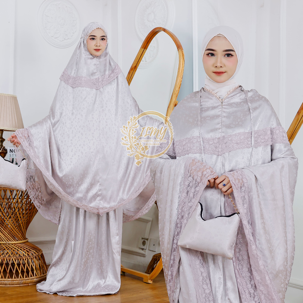 Jual ILMY Mukena 2in1 Sherina Cantik dengan Bahan Armany Jacguard Renda ...