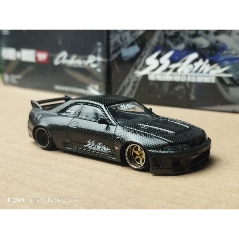Jual Mini GT Kaido House Nissan Skyline GT-R33 SS Active Carbon ...