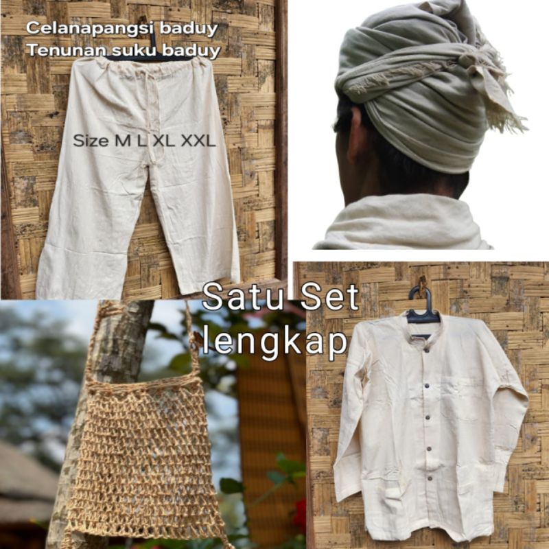 Jual set pakian pria adat baduy baju pangsi | Shopee Indonesia