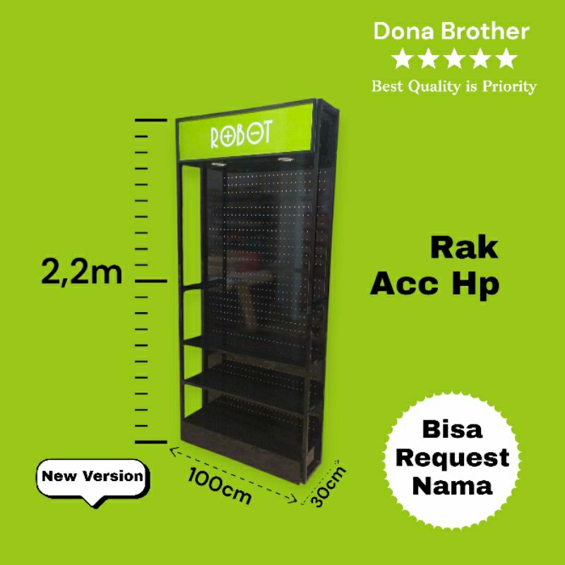 Jual rak asesoris hp robot samsung oppo vgen varian 2 hambalan(ukuran ...