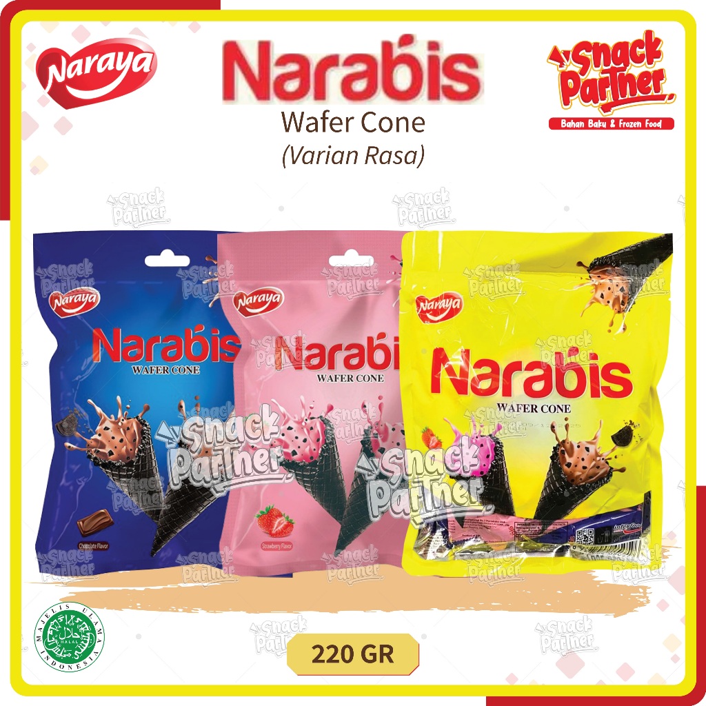 Jual NARABIS | WAFER CONE 220 GR by NARAYA - Chocolate Choco Coklat ...