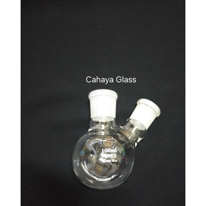 Jual Boiling Flask - Labu didih 2 leher 100ml PYREX | Shopee Indonesia