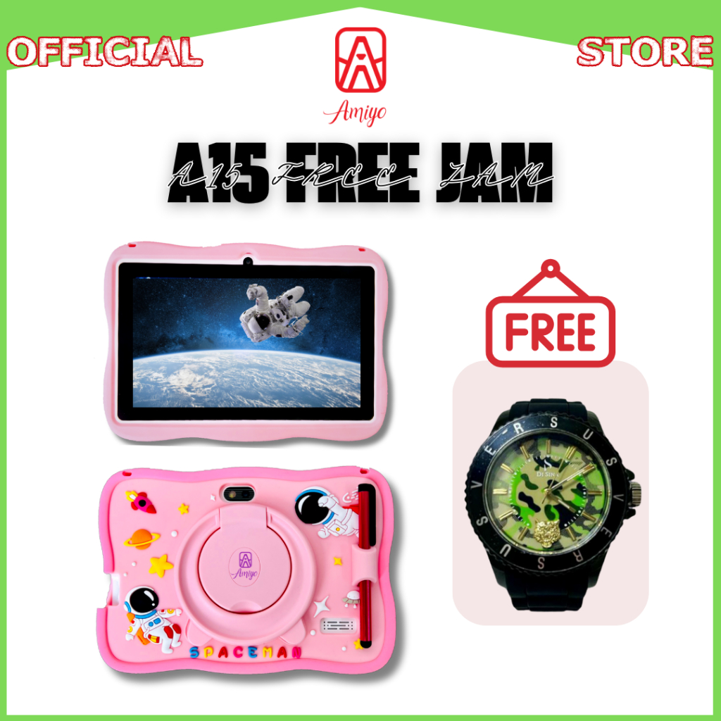 Jual AMIYO - Tablet Anak A15 + Jam tangan | Shopee Indonesia