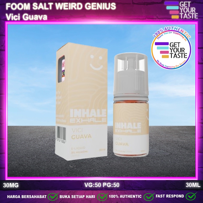 Jual Liquid Foom Inhale Exhale Vici Guava Salt Nic 30ML by Foom Lab x ...