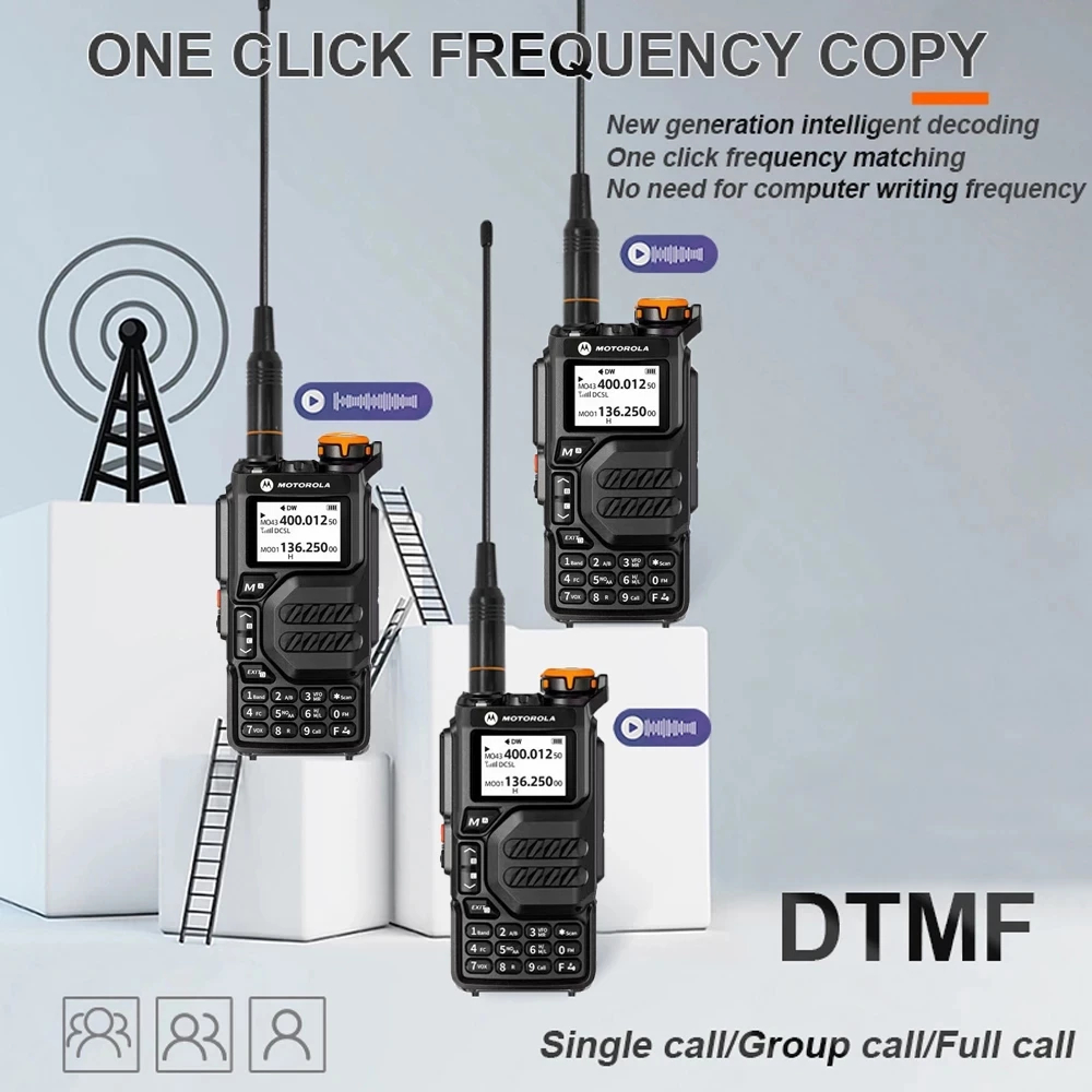 Jual K-Headset Motorola Walkie Talkie® X8 NOAA Weather Channel frequency copy Jarak jauh Handy ...