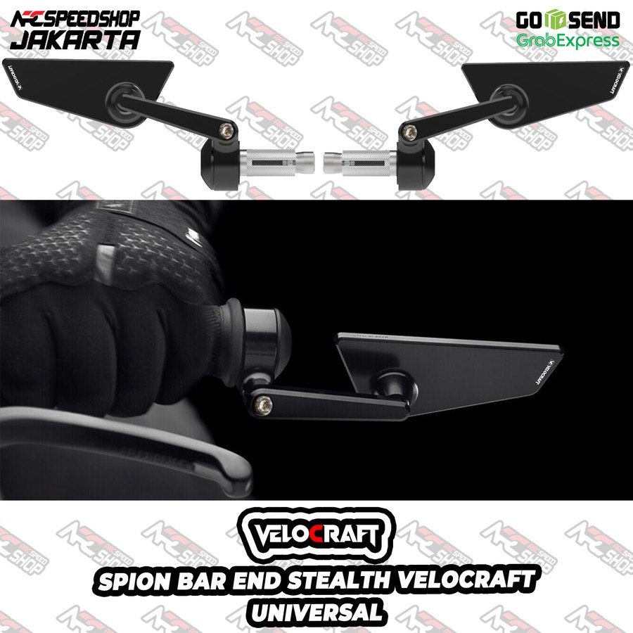 Jual Spion Jalu Stang / Bar End Mirror VELOCRAFT Type Stealth Universal ...