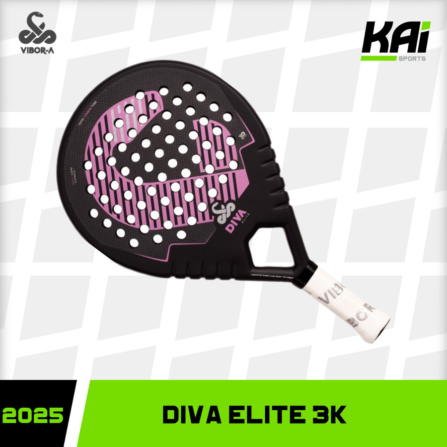 Jual Raket Padel Diva Elite 3K - Pink - Round - Padel Racket Spain ...