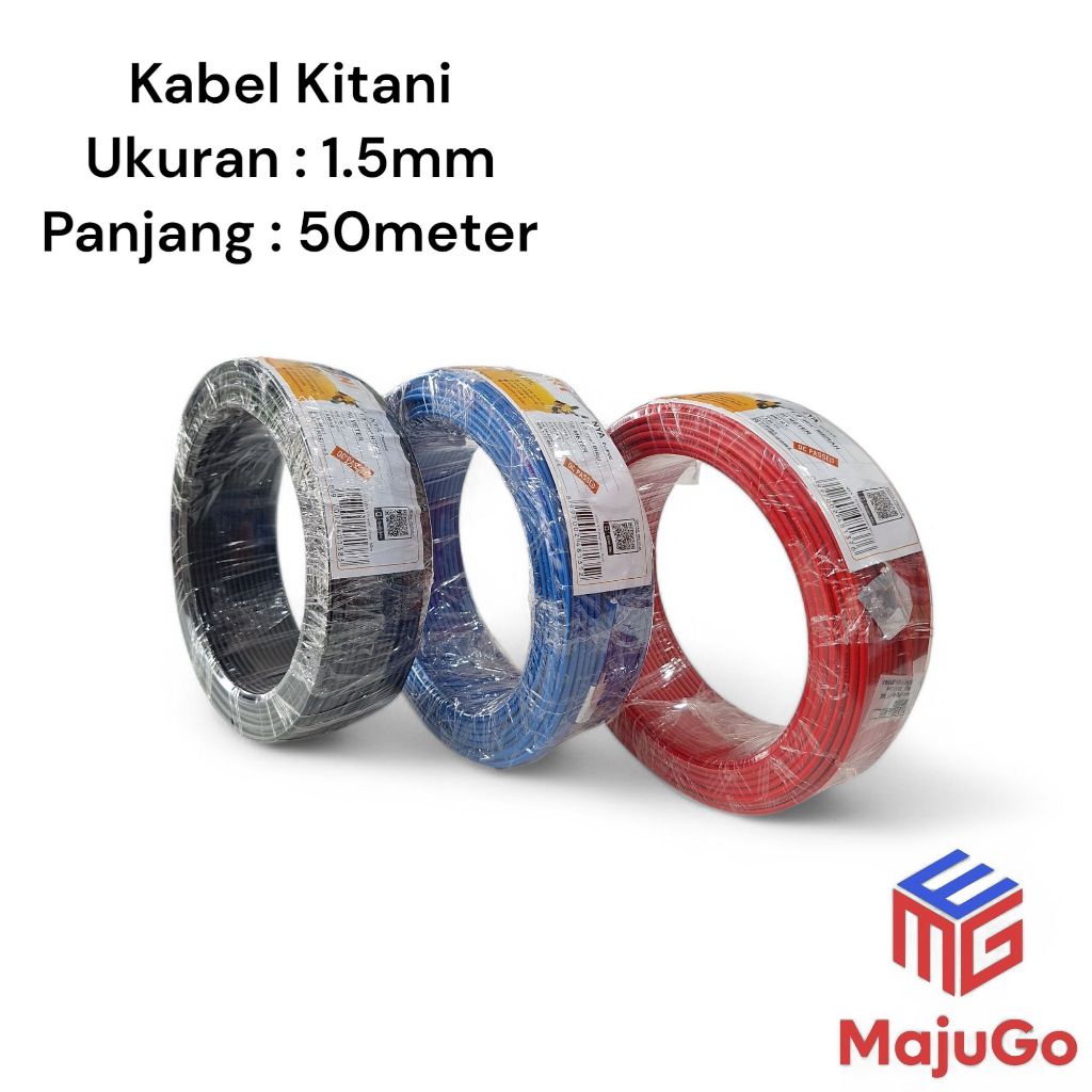 Jual Kabel Kitani NYA Ukuran 1.5mm panjang 50 Meter | Shopee Indonesia