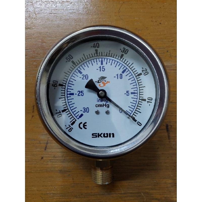 Jual vacuum vacum gauge manometer 2.5" merk skon untuk hisap | Shopee ...