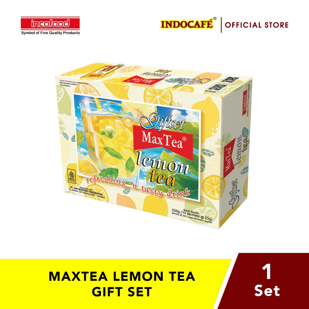 Jual MaxTea Lemon Tea Gift Set (10 sachet) | Shopee Indonesia