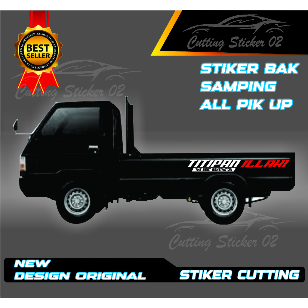 Jual STIKER TULISAN TITIPAN ILLAHI BAK SAMPING SEGALA JENIS PICKUP L300 ...