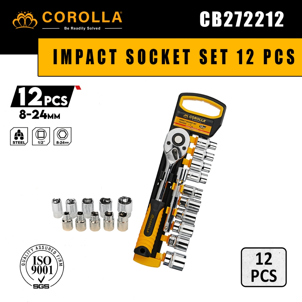 Jual Corolla Mata Socket Impact Kunci Socket 12Pcs / Kunci Shock Impact ...