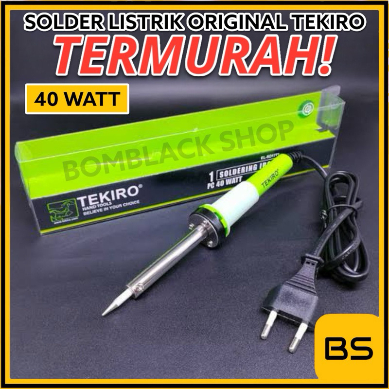 Jual Solder Tangan 40 Watt TEKIRO Soldering Iron Listrik Timah HIGH ...