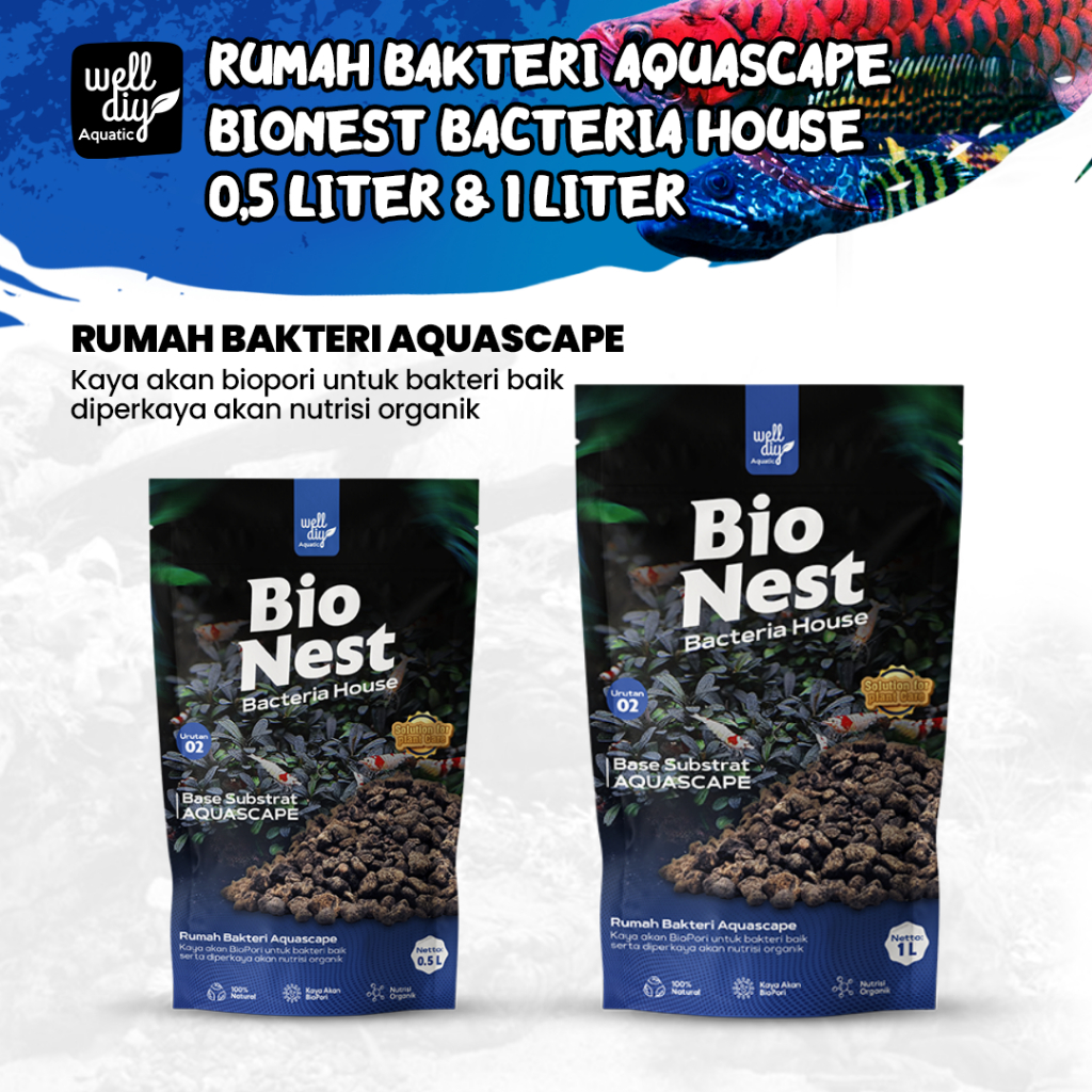 Jual Rumah Bakteri Aquascape BioNest Bacteria House 0,5 Liter & 1 Liter ...