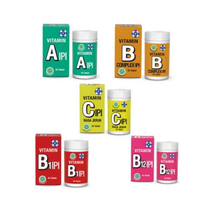 Jual VITAMIN A IPI, B1 IPI, B12 IPI, B COMPLEX IPI, VITAMIN C IPI, CALCIUM IPI, VITAMIN D IPI ...