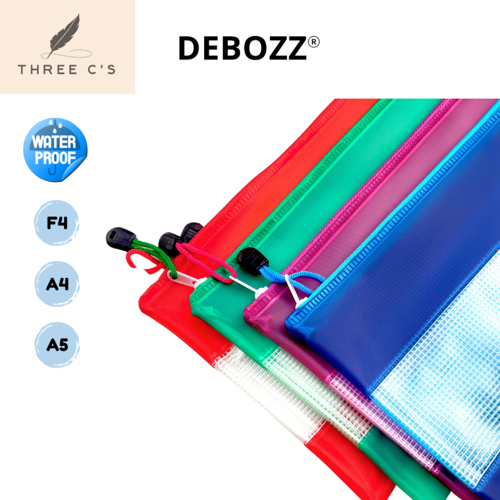 Jual Map Dokumen Serbaguna Zipper Resleting Anti Air A5 A4 F4 Debozz ...