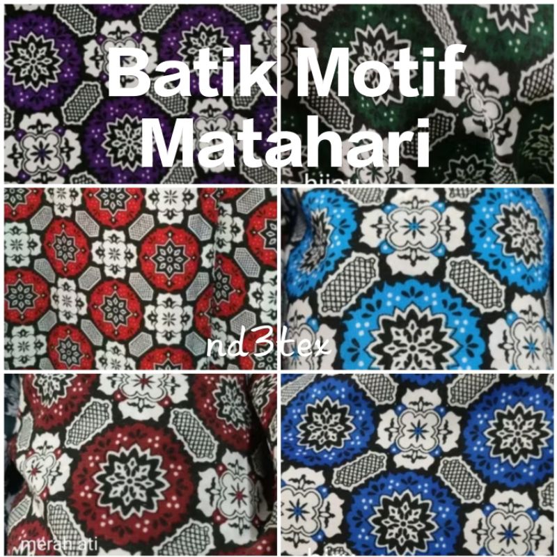 Jual Kain Batik Seragam Sekolah Motif Bunga Matahari / Palasa Lama ...